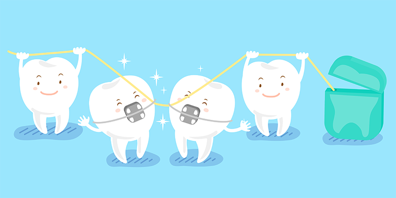 Flossing Teeth Animation